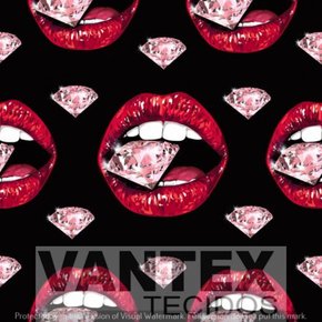 Tecido Oxfordine Estampa Digital CRA(78) - Crazy, Boca, Língua